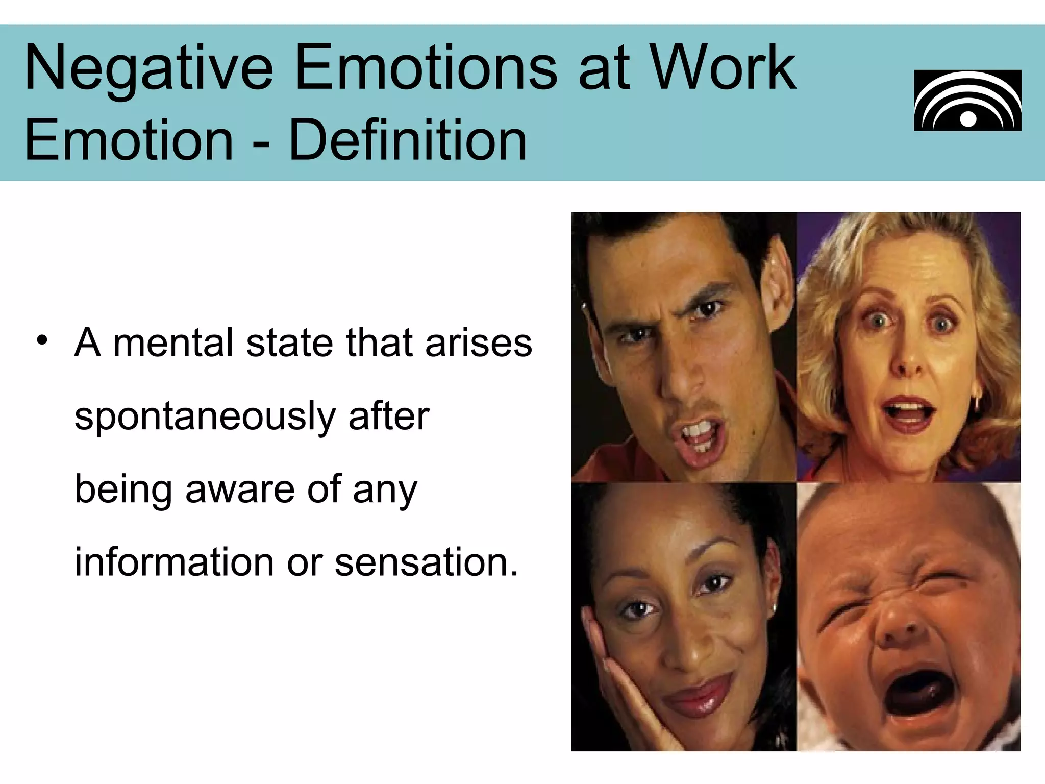 Negative Emotions at Work | PPT