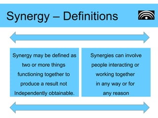 Synergy - Main Aspects | PPT