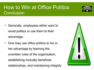 How to Deal with Office Politics | PPT