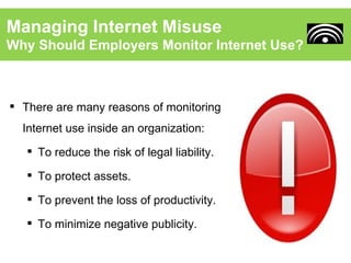 Internet Misuse inside the Company | PPT