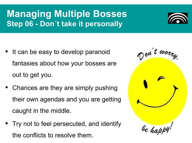 Managing Multiple Bosses - Main Aspects | PPT | Email | Internet