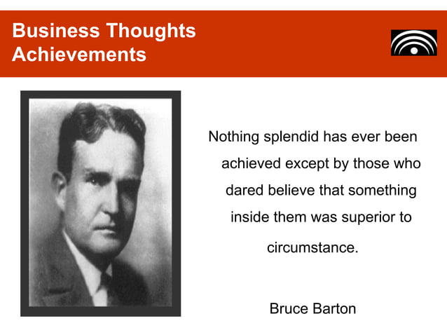 Business Thoughts - Achievement | PPT | Free Download