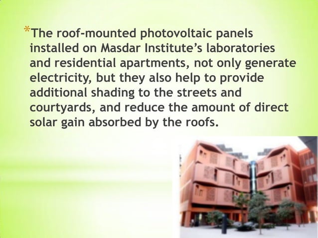 Task 4 best practices of masdar city | PPTX
