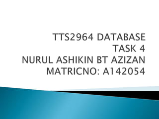 Task4 db | PPT