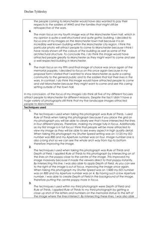 Task 4 Final Images Review Work Sheet Landscape | PDF