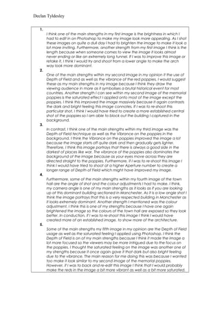 Task 4 Final Images Review Work Sheet Landscape | PDF