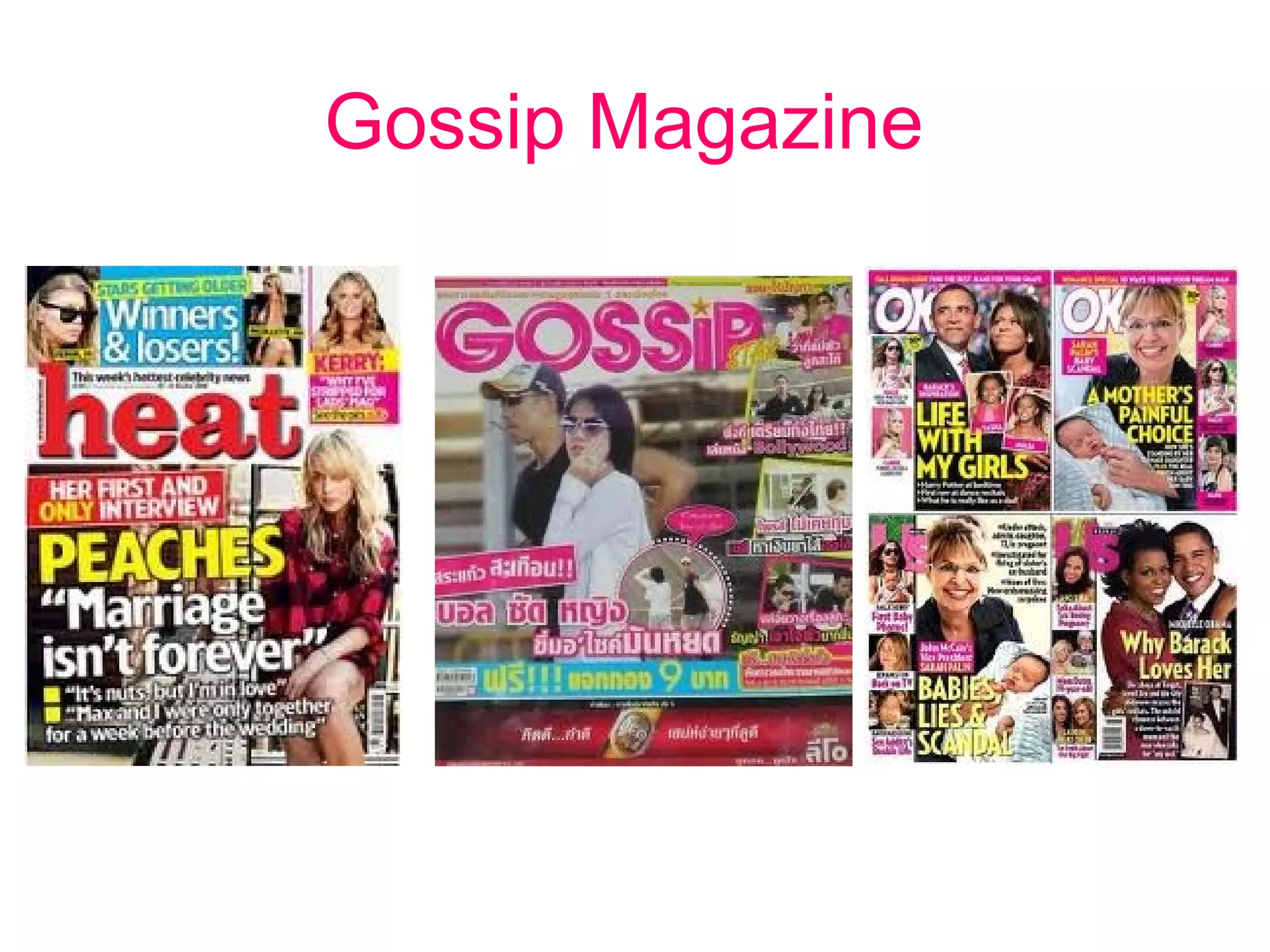 Task 4 magazine types | PPT