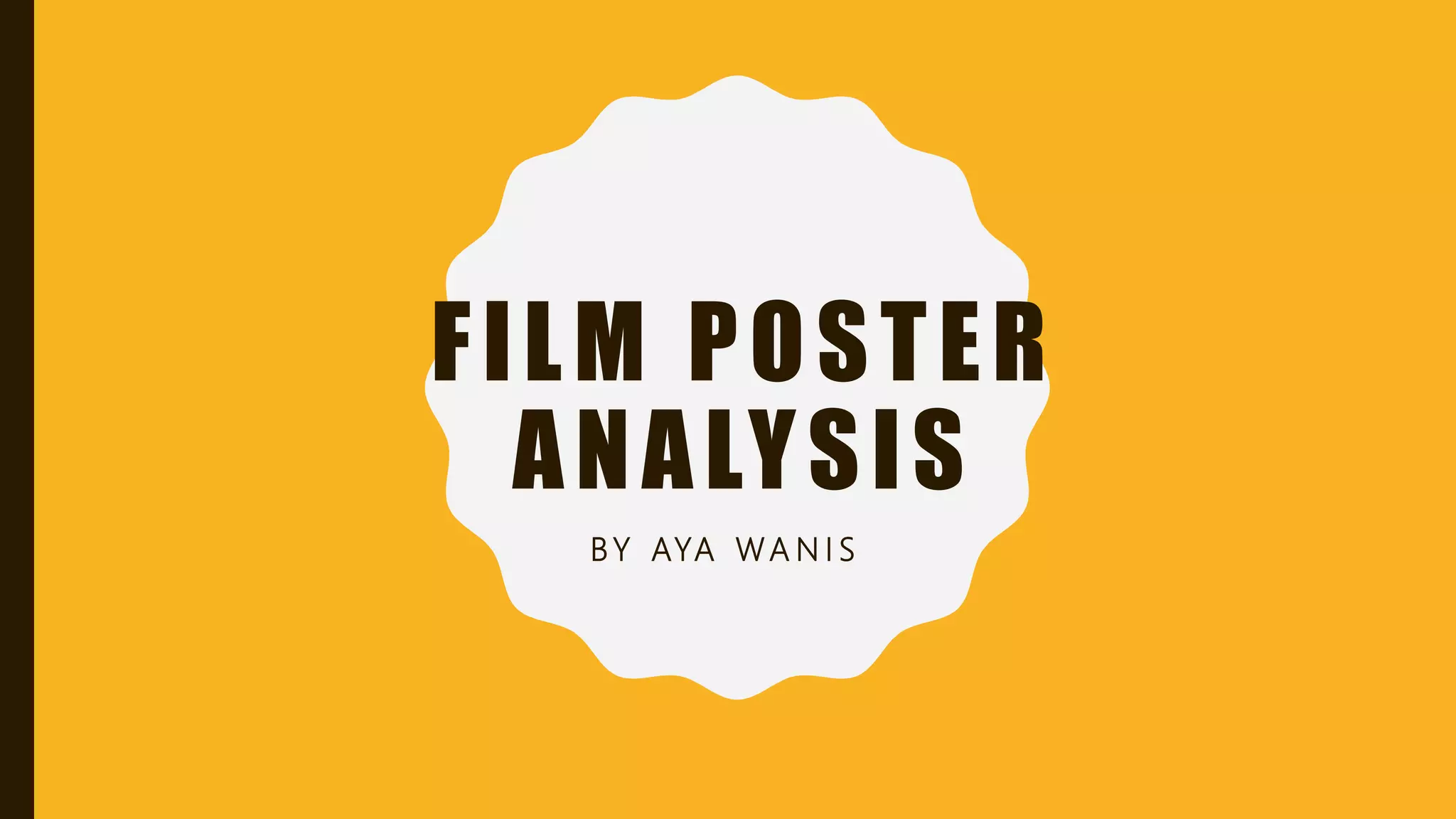 Poster analysis | PPTX