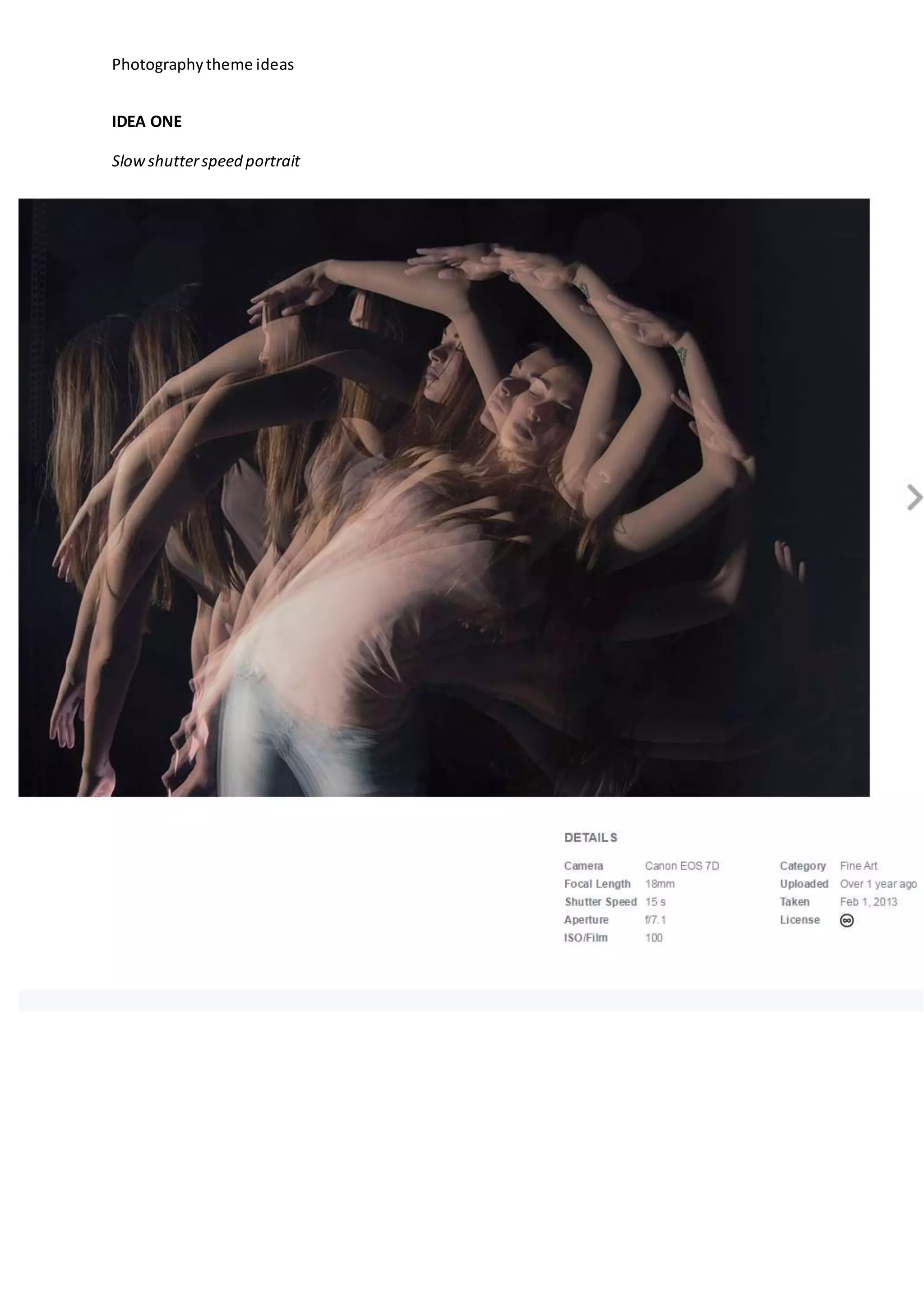 Task 4 photography theme ideas | DOCX
