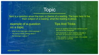 Tips for Answering Toefl Reading | PPTX
