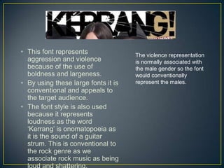 Task 4 – representation in rock magazines | PPTX