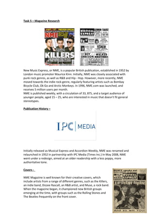 Style Model for Magazine - NME | DOC