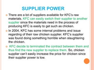 Task 5 - 5 porter model (KFC) | PPTX