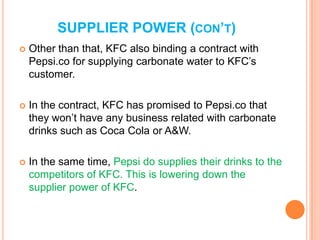Task 5 - 5 porter model (KFC) | PPTX