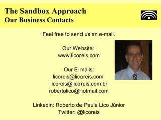 The Sandbox Approach - Improving our Working Environment | PPT | Email ...