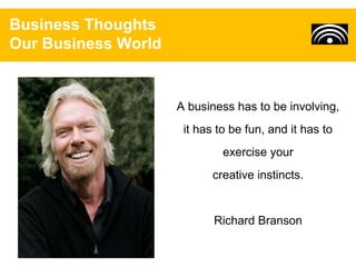 Great Business Thoughts - Our Business World | PPT