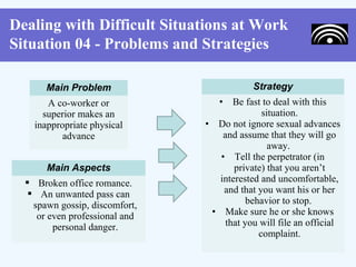 Dealing with difficult situations at work | PPT