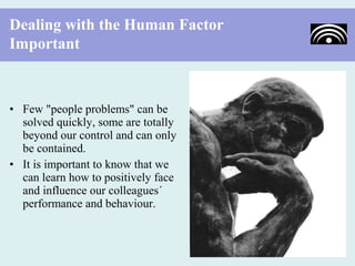Dealing with the Human Factor inside the company | PPT