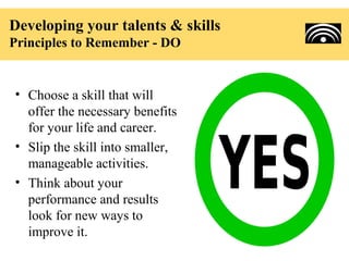 Developing your talents and skills | PPT