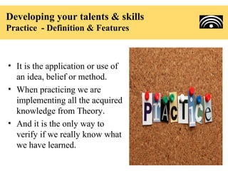 Developing your talents and skills | PPT