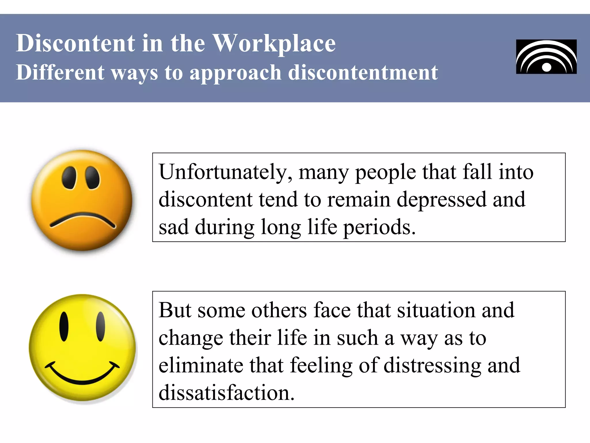 Discontent in the Workplace | PPT