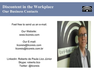 Discontent in the Workplace | PPT