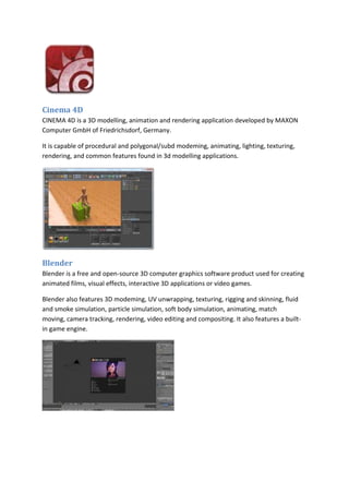 Task 5 3 d development software | PDF