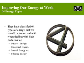 Improving our energy at work | PPT