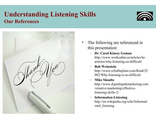 Listening - Understanding the most difficult skill | PPT