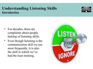 Listening - Understanding the most difficult skill | PPT