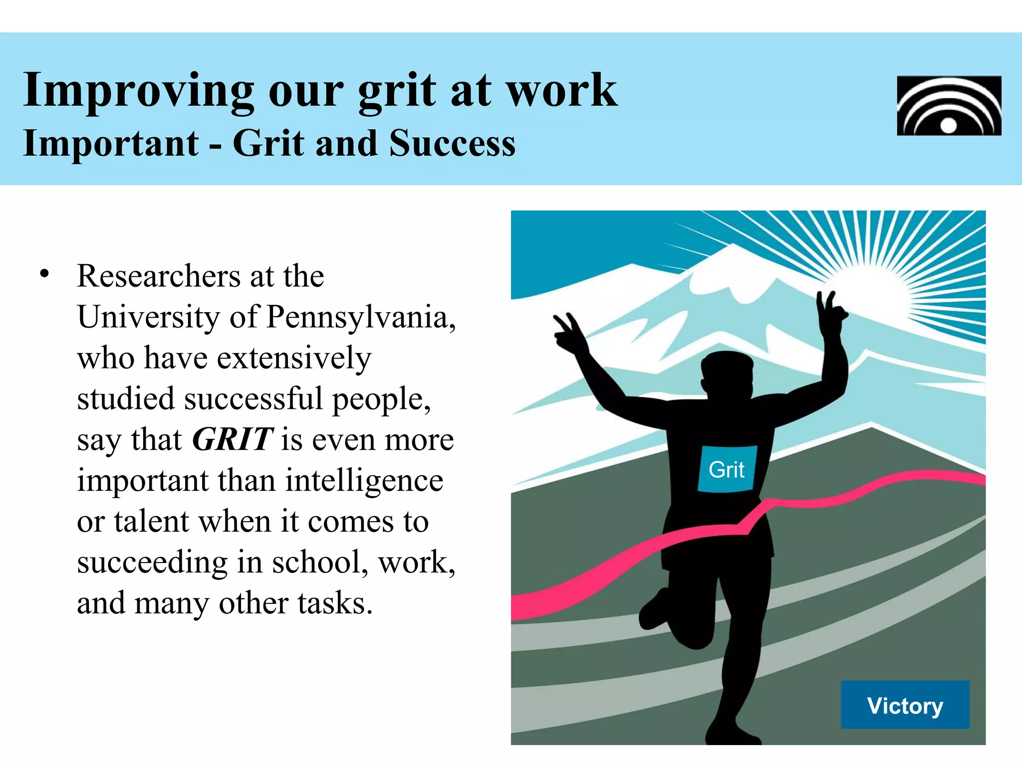 Improving your Grit at Work | PPT