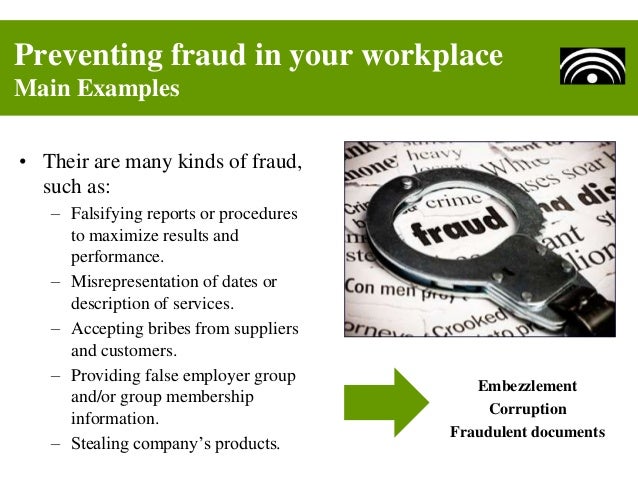 Preventing Fraud in your Workplace
