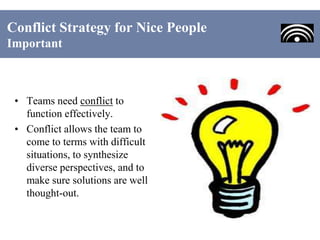Conflict strategy for nice people | PPT