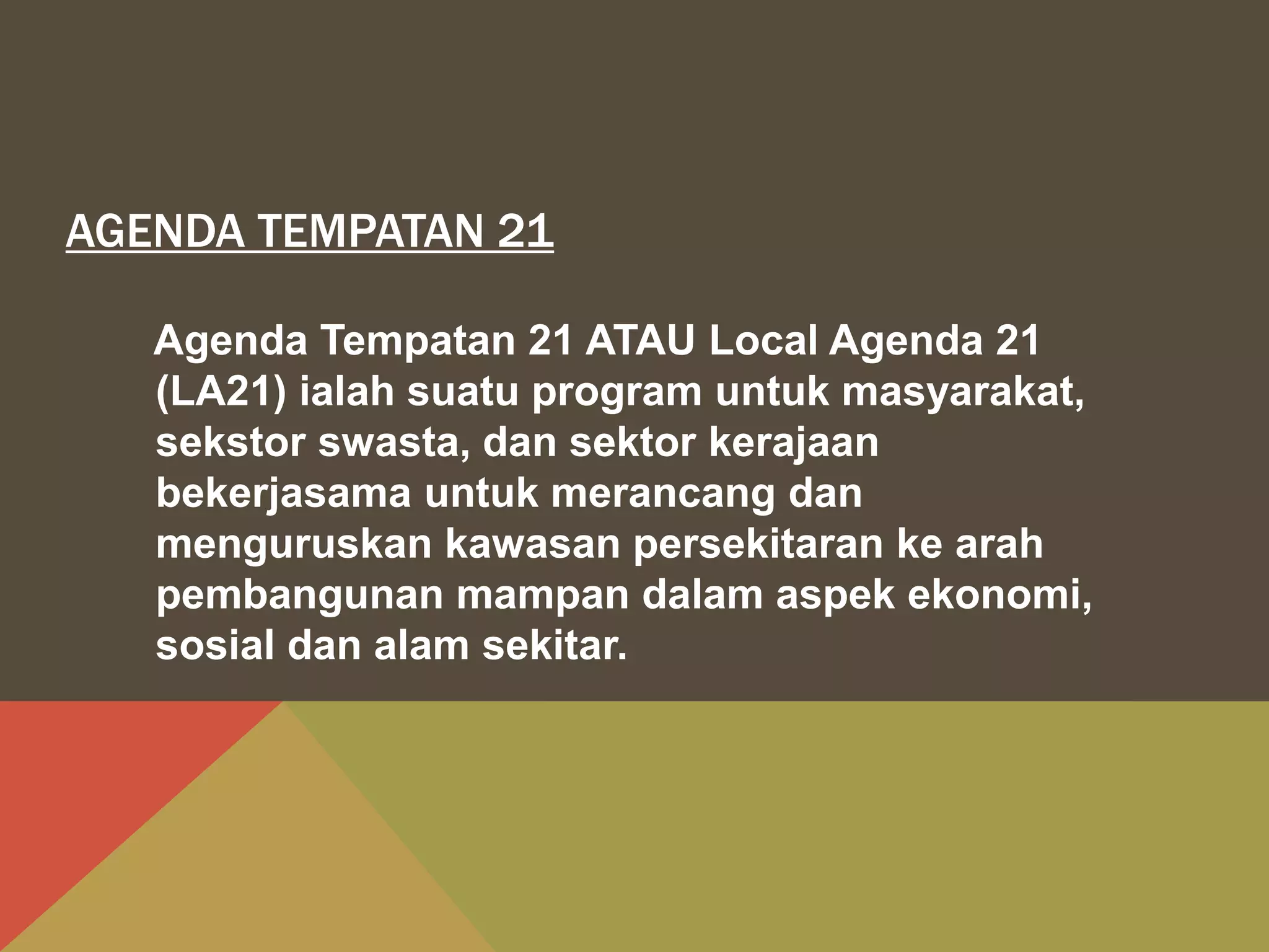 Task 5 (agenda tempatan 21) | PPTX