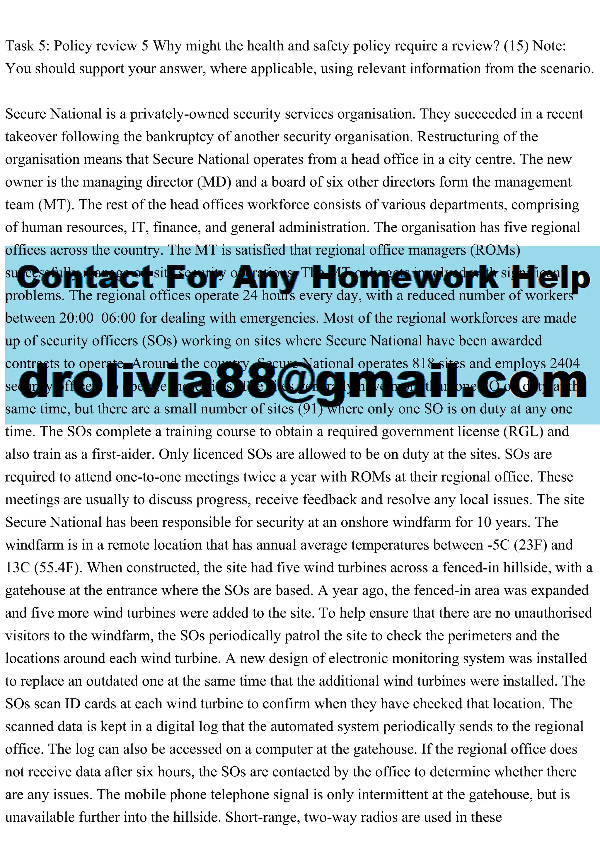 Task 5 Policy review 5 Why might the health and safety policy requi.pdf