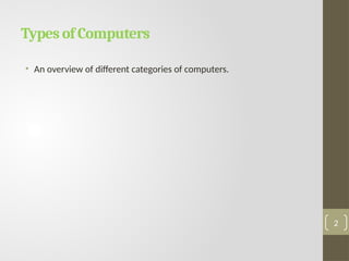 history of computers information and data pptx | PPTX
