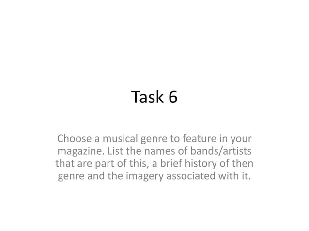 Musical genre research | PPTX