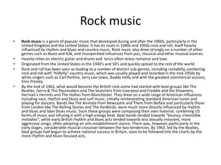 Musical genre research | PPTX