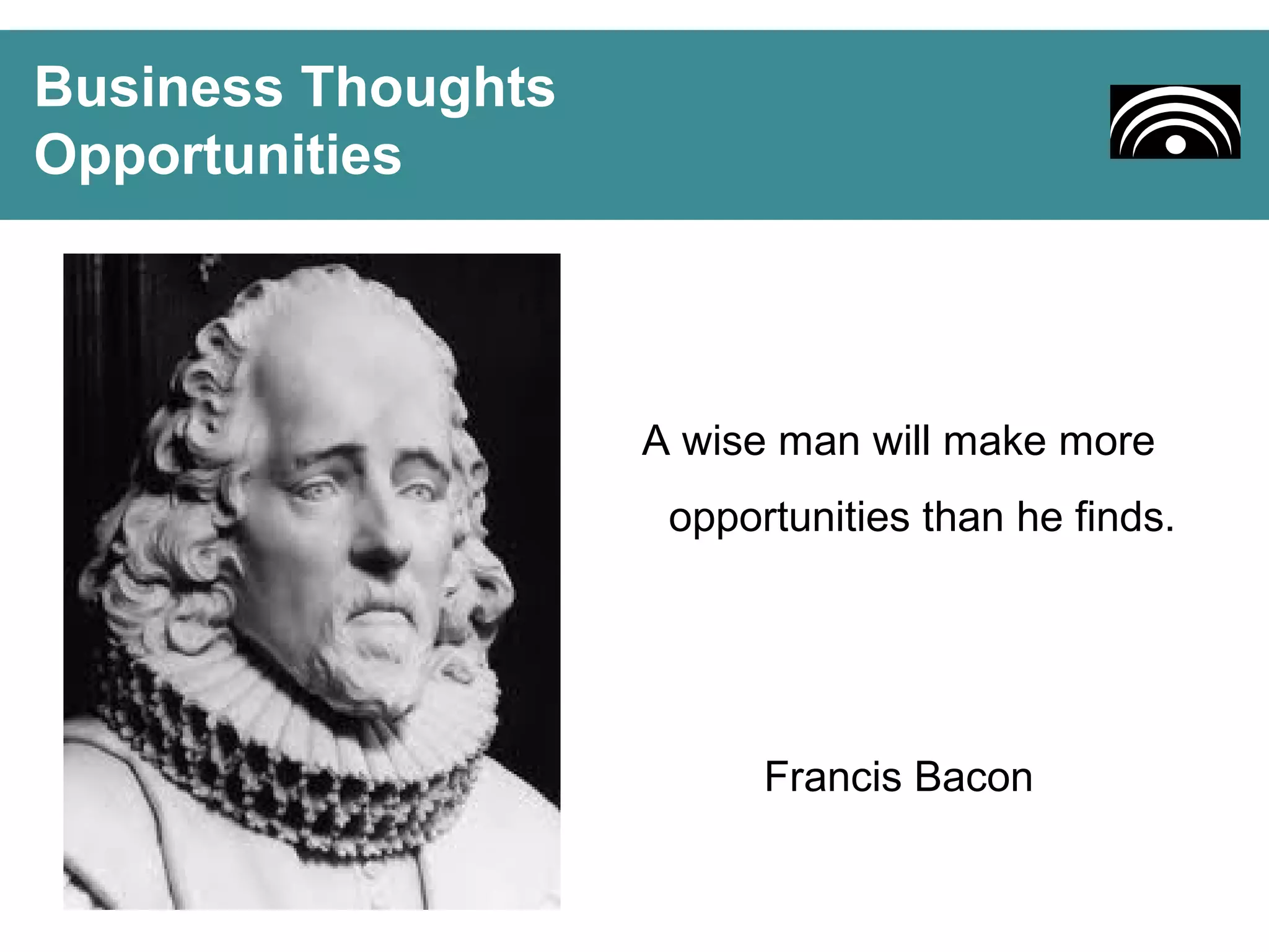 Great Business Thoughts - Opportunities | PPT