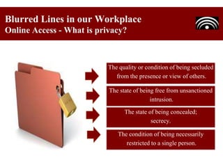 Social Media - Blurred Lines in our Workplace | PPT