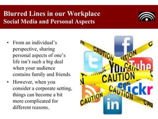 Social Media - Blurred Lines in our Workplace | PPT
