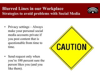 Social Media - Blurred Lines in our Workplace | PPT