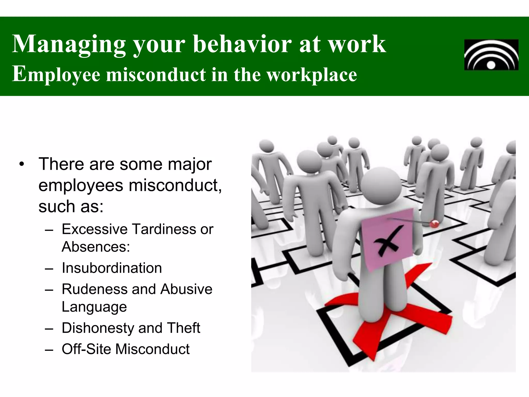 Managing your behavior at work | PPTX
