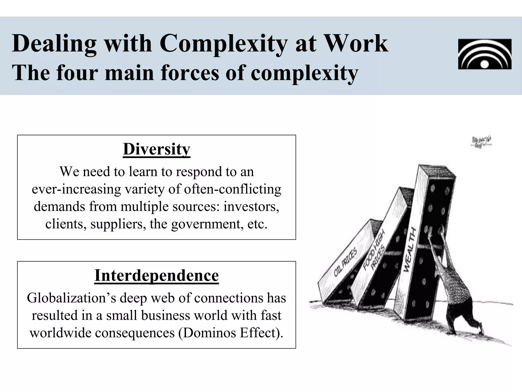 Dealing with complexity at work | PPTX