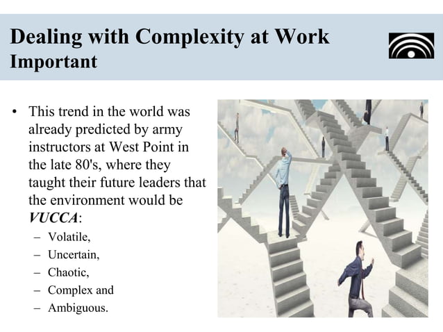 Dealing with complexity at work | PPT