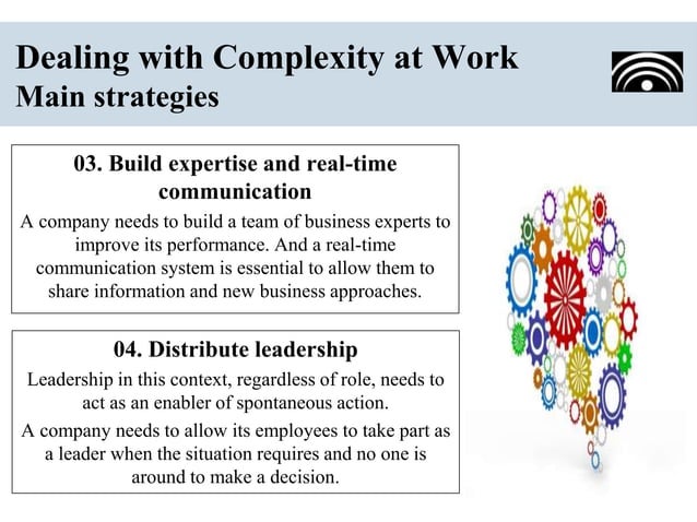Dealing with complexity at work | PPT
