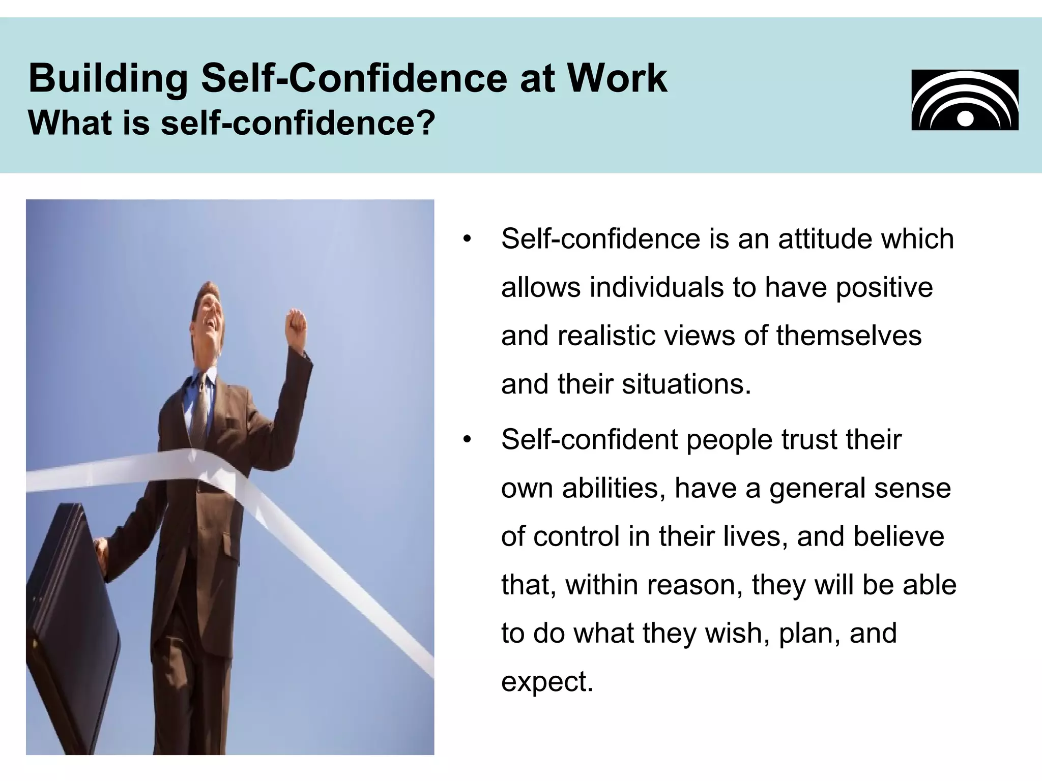 Building self-Confidence at Work | PPT | Email | Internet