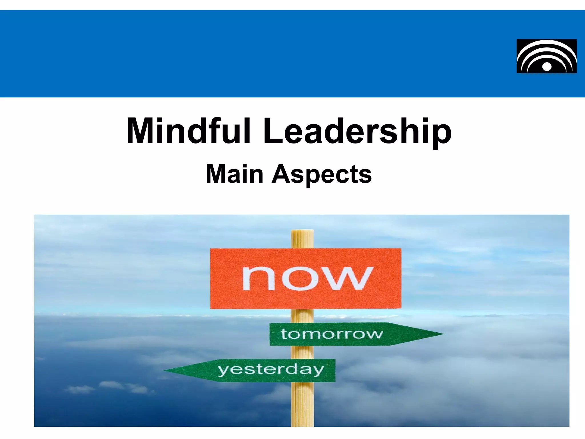 Mindful Leadership Main Aspects Ppt