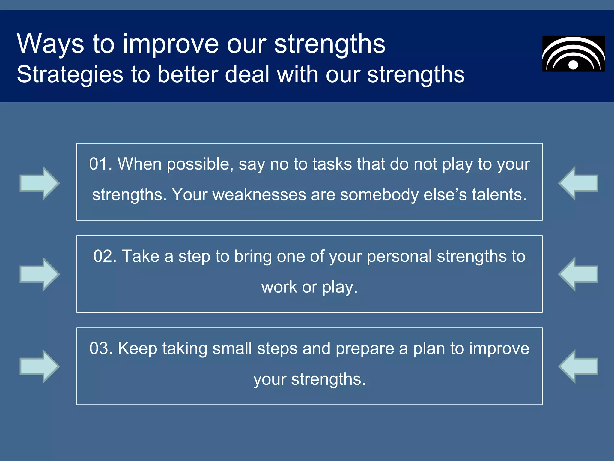 Ways to improve our strengths | PPTX
