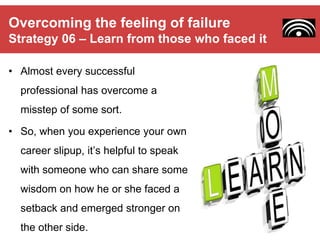 Overcoming the feeling of failure at work | PPTX